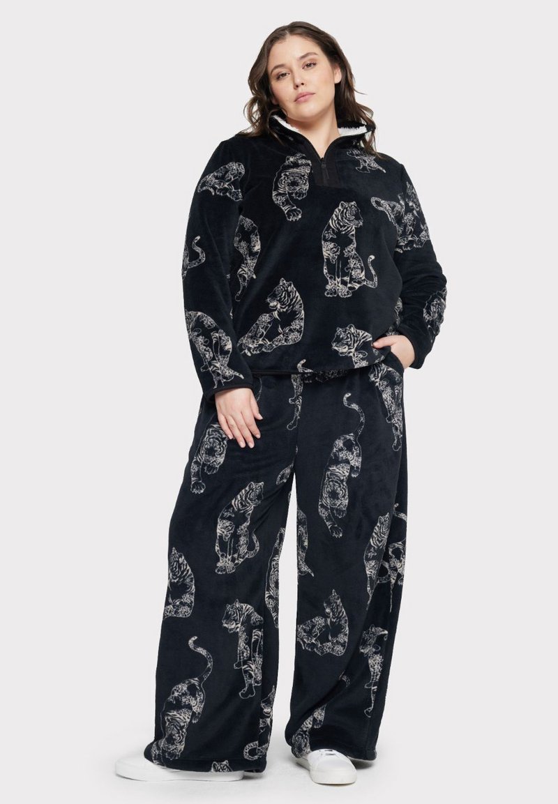 Chelsea Peers TIGER PRINT SET - Pyjamas - black/svart - Zalando.se