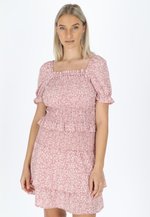 Seaside MIAMI SMOCK W - Blouse - dusty rose flower/donkerroze - Zalando.nl
