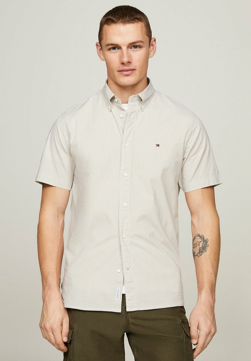 Tommy Hilfiger FLEX MULTI STRIPE RF - Overhemd - faded olive multi ...