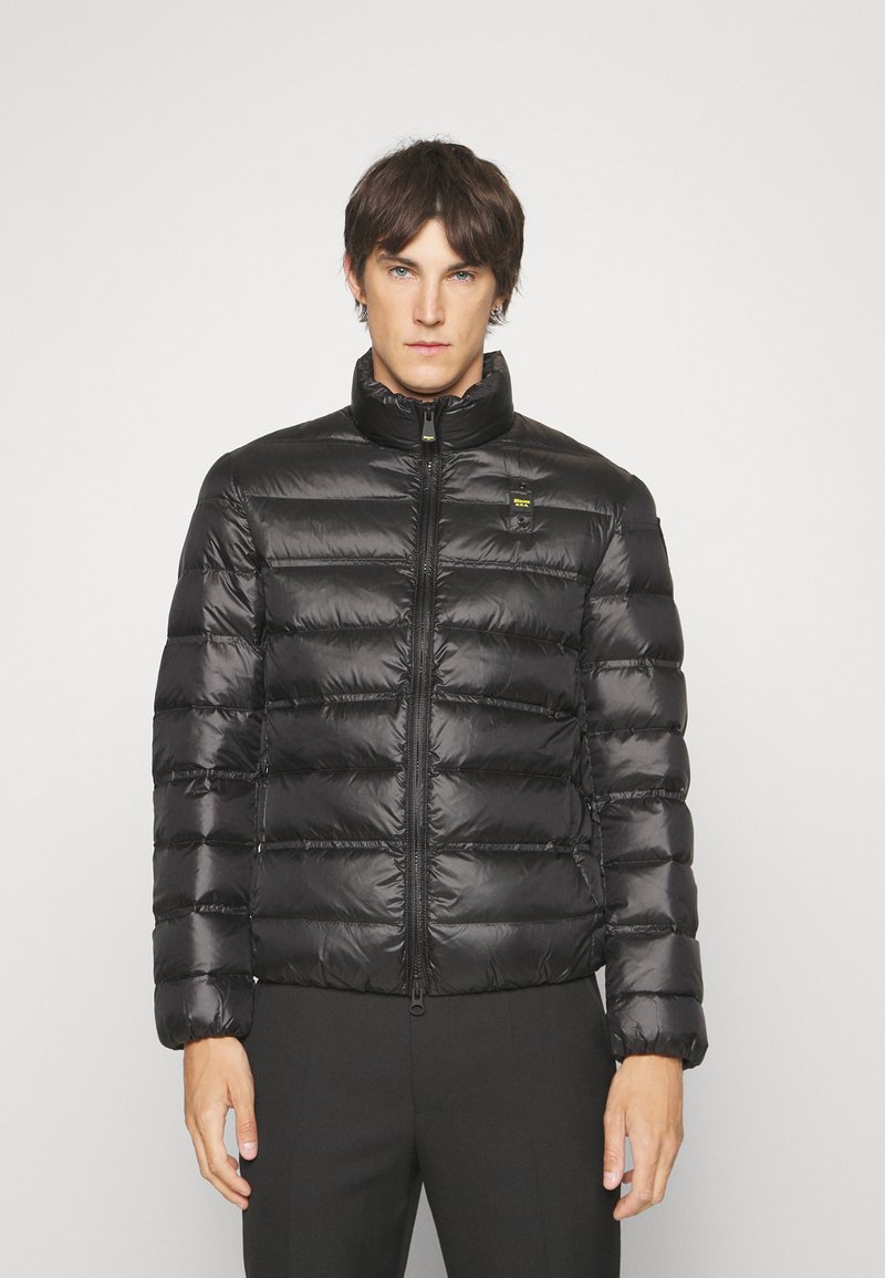 Blauer BASIC HIGH NECK JACKET - Bunda z prachového peří - black/černá ...
