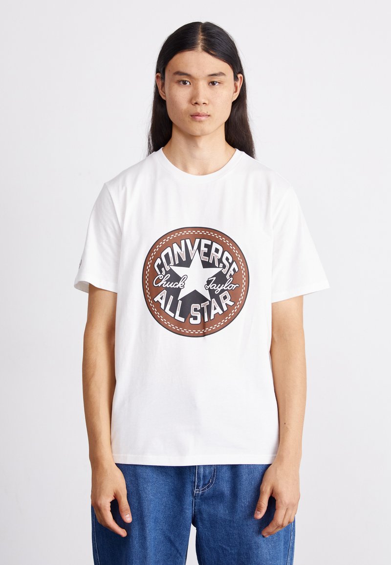 Converse CHUCK REMIX - Print T-shirt - white - Zalando.ie