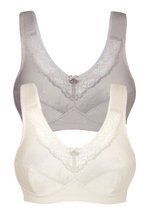 Susa BASIC - ENTLASTUNGS-BH OHNE BÜGEL - T-Shirt BH - frosty lavender puder/mehrfarbig - Zalando.de