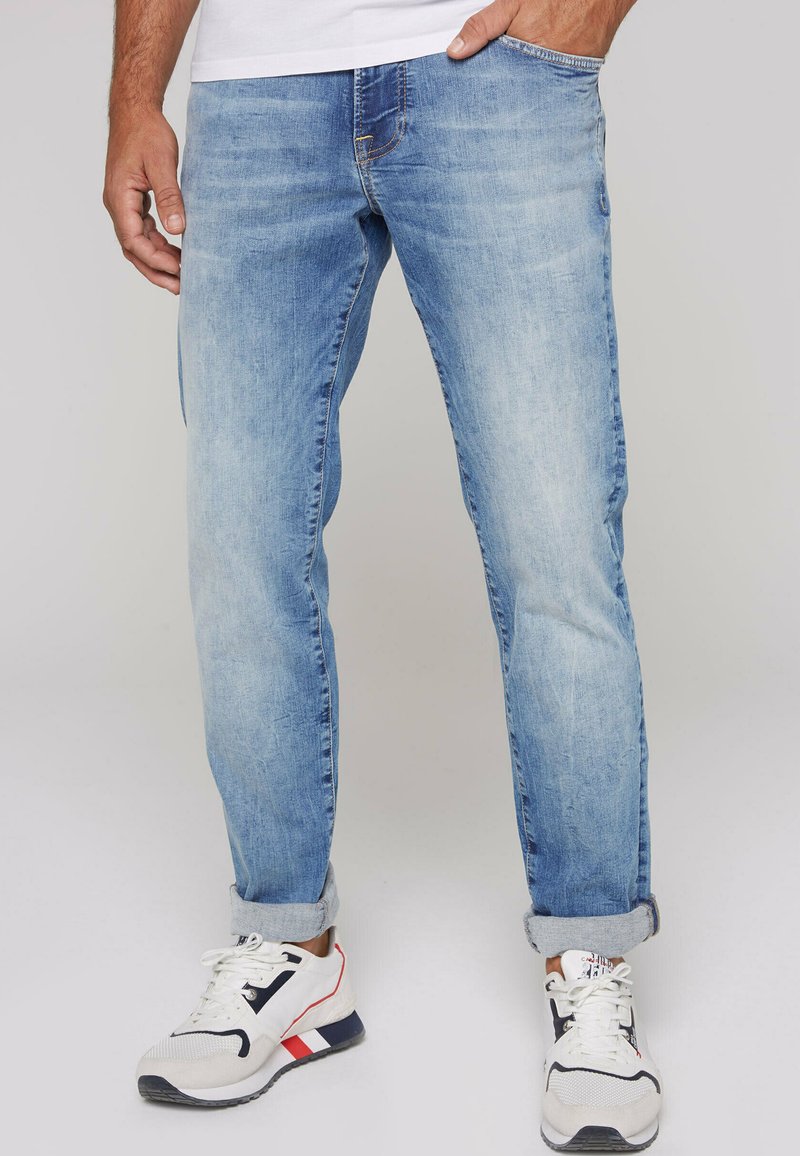 Camp David Jeans Straight Leg - salt blue used/blau - Zalando