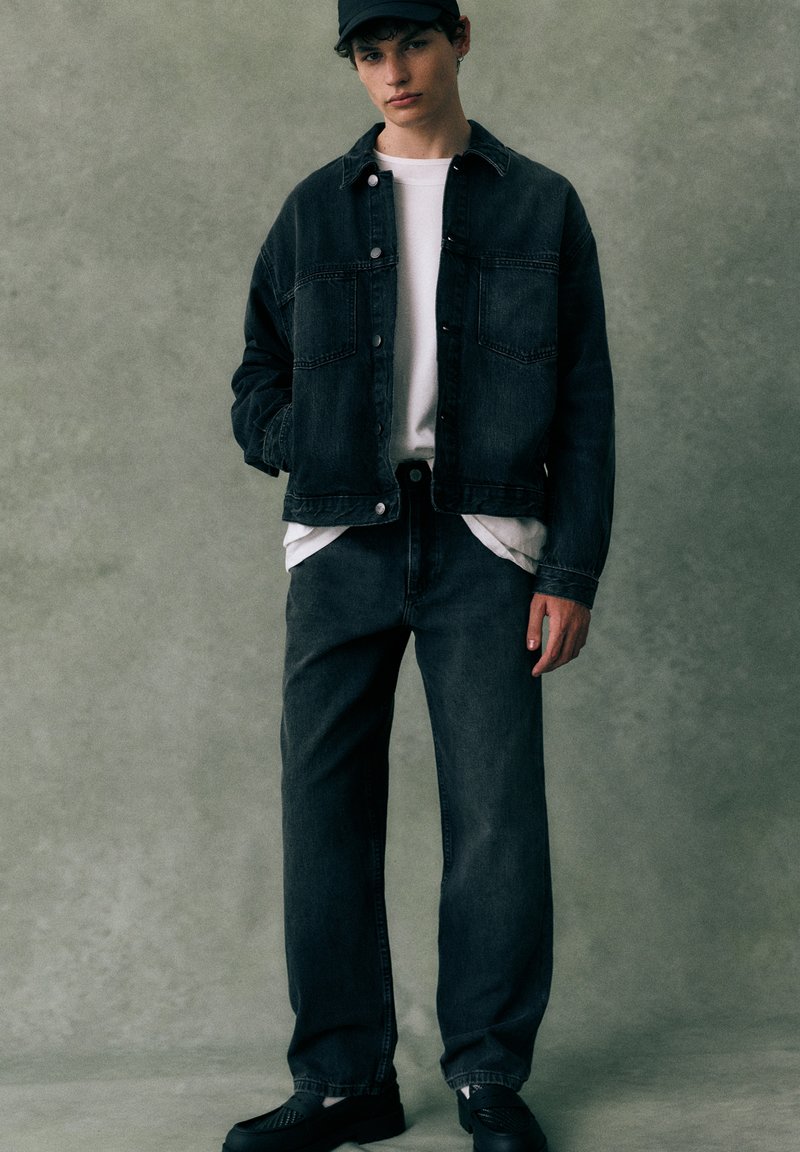 PULL&BEAR Straight leg jeans - dark grey - Zalando
