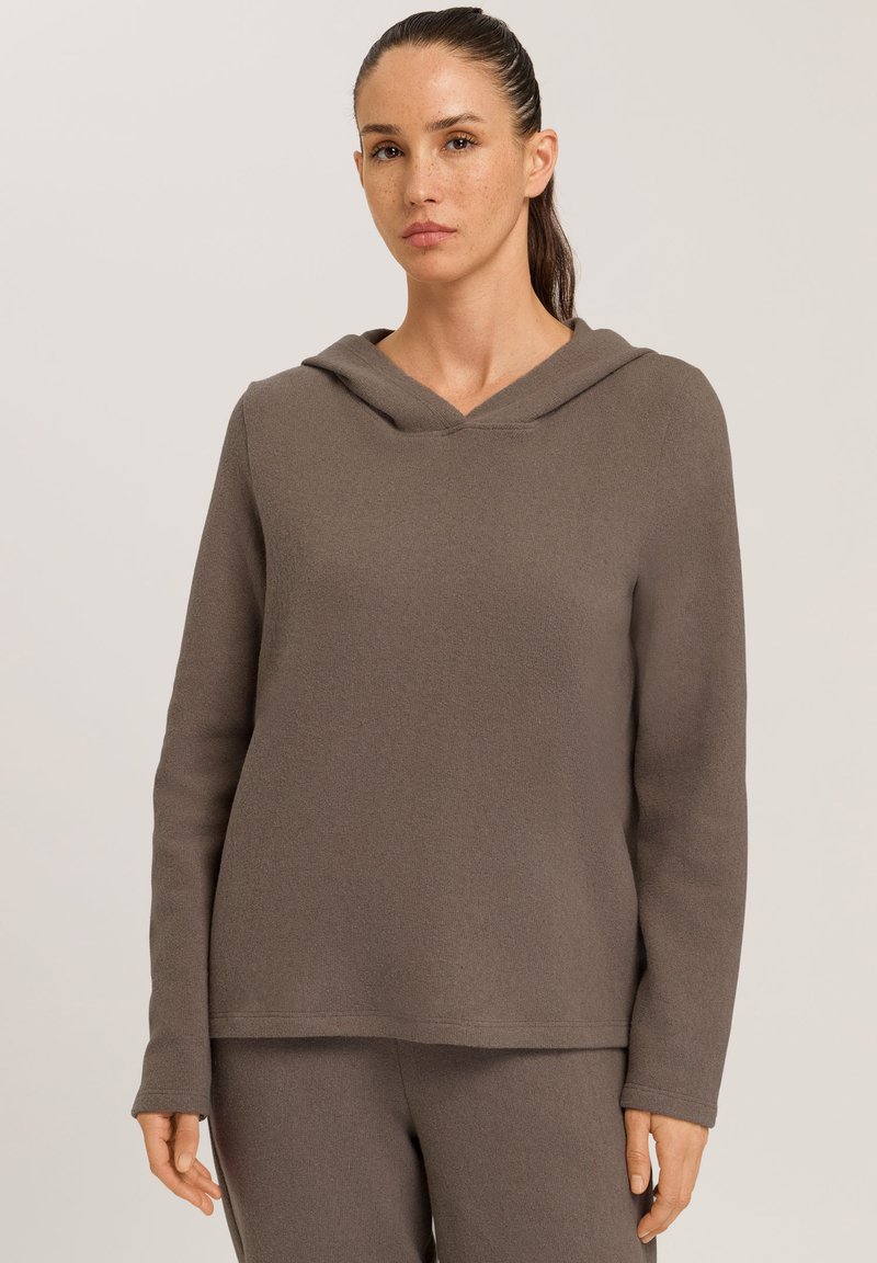Hanro SWEATSHIRT EASYWEAR - Nattøj trøjer - mocha stone/lysebrun ...
