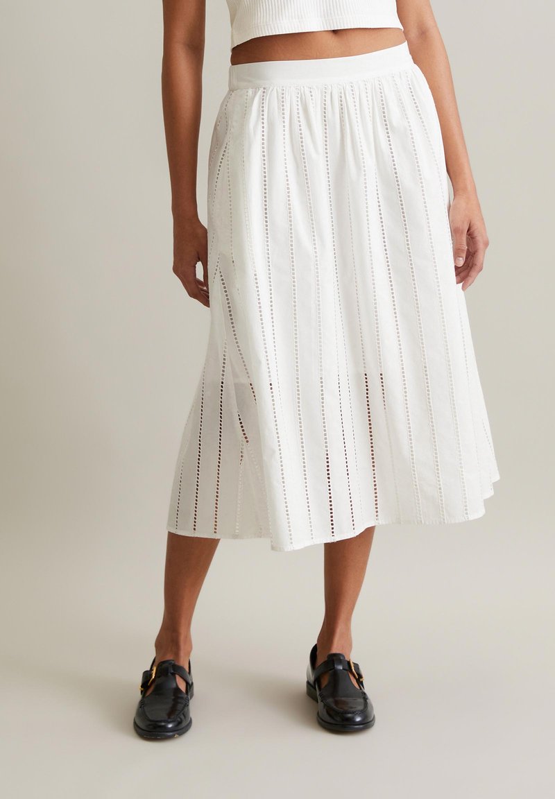 Marc O'Polo DENIM AUSGESTELLTER AUS BRODERIE ANGLAISE - A-line skirt ...