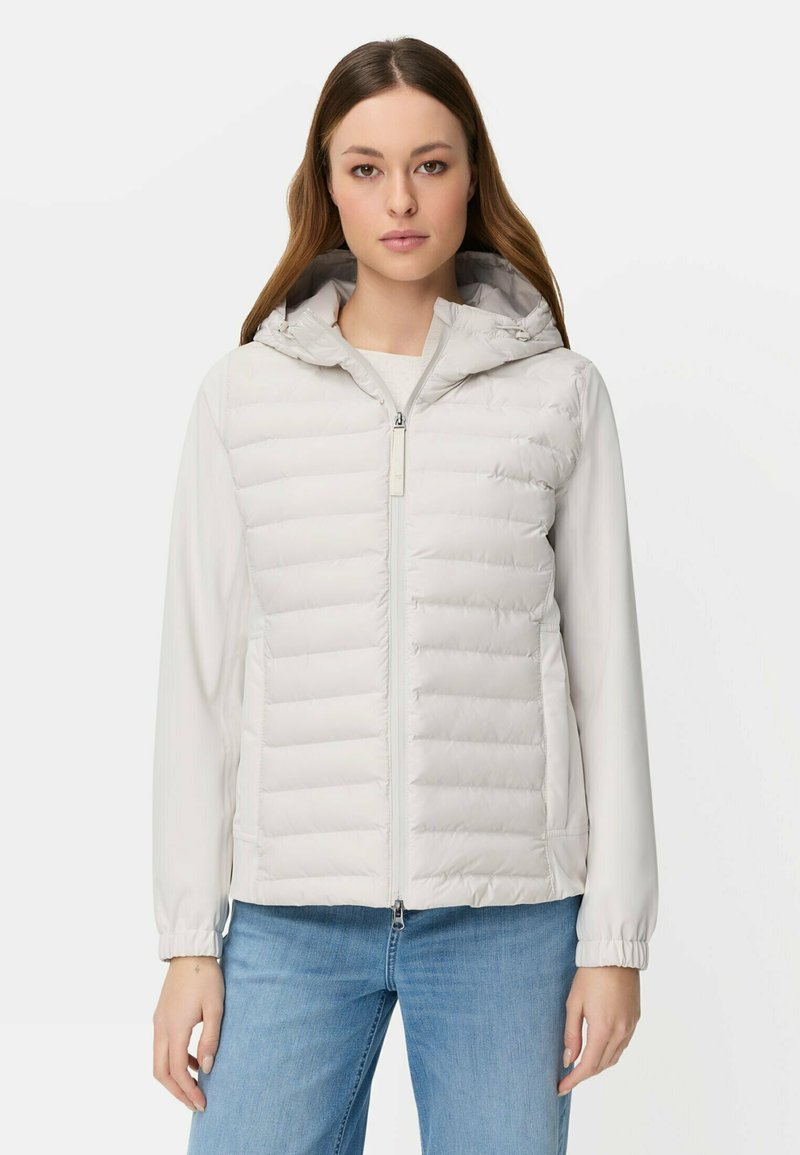camel active MIT VERSTELLBARER KAPUZE - Winter jacket - pearl/white ...