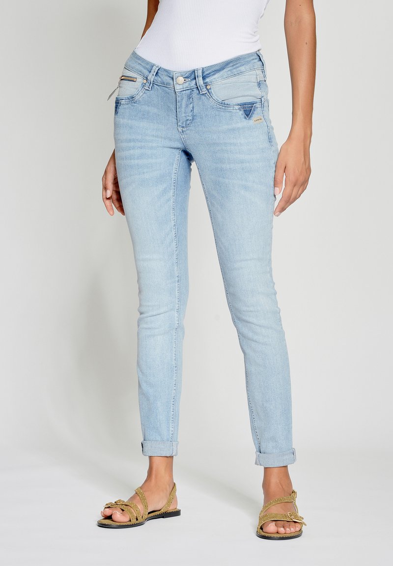 Gang NIKITA - Slim fit jeans - patch wash/blue denim - Zalando