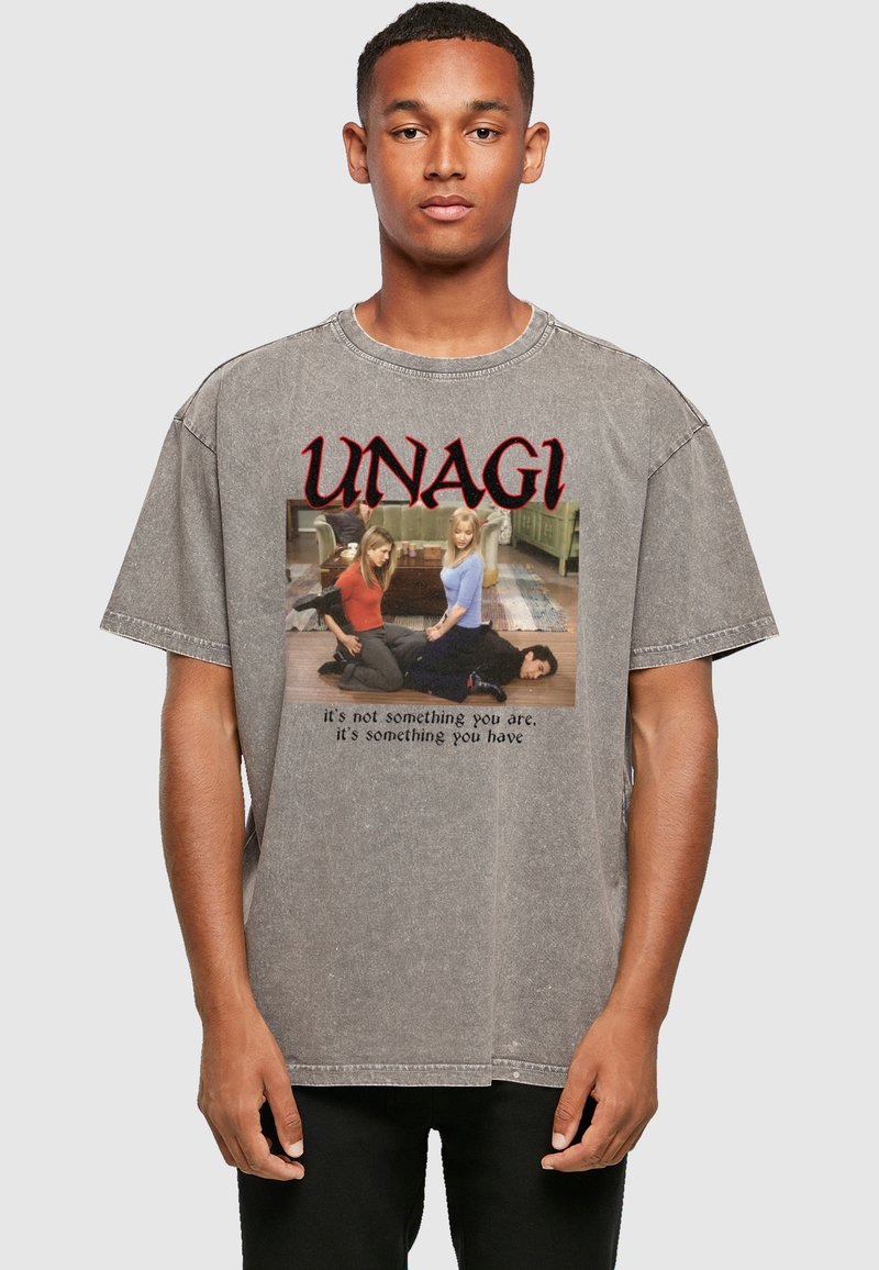 ABSOLUTE CULT FRIENDS - UNAGI ACID WASHED OVERSIZE TEE - T-Shirt print ...