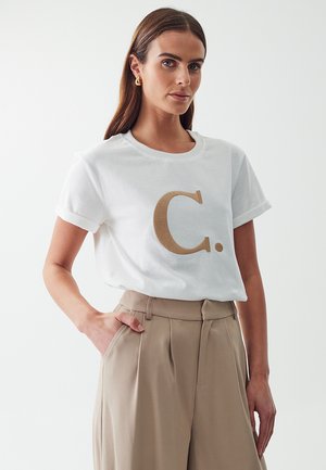 CALLI THE LABEL - T-Shirt print - white blk logo/weiß - Zalando.at