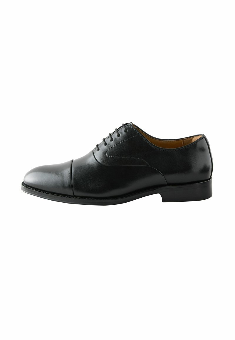 Next REGULAR FIT - TOE CAP - Smart lace-ups - black - Zalando