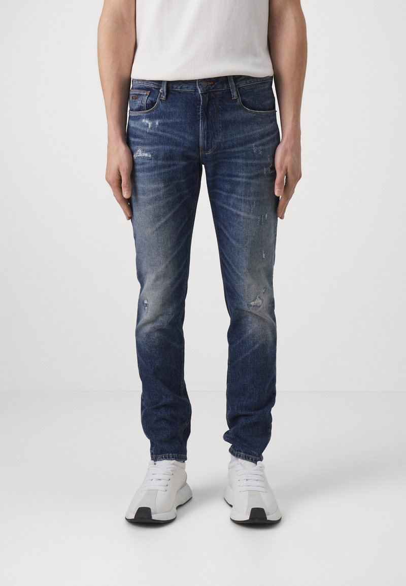 Emporio Armani Straight leg jeans - denim blu mid/blue denim - Zalando.ie