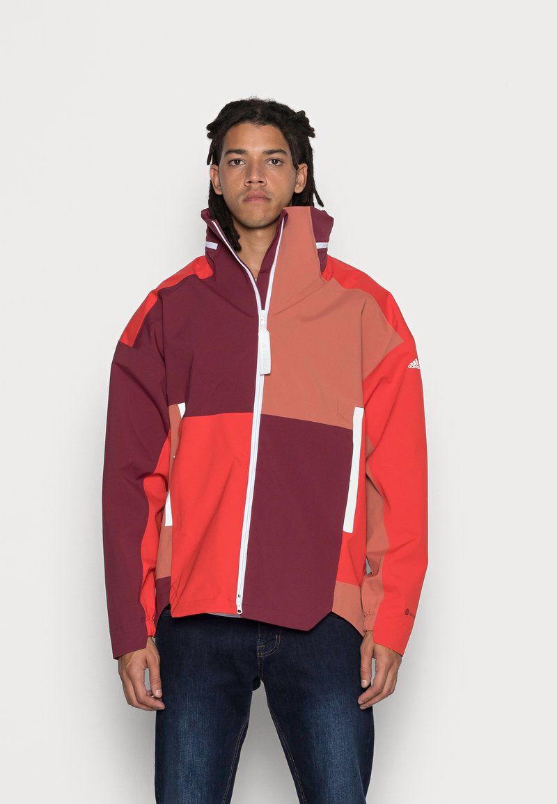 adidas Performance MYSHELTER - Waterproof jacket - shadow red/vivid red ...