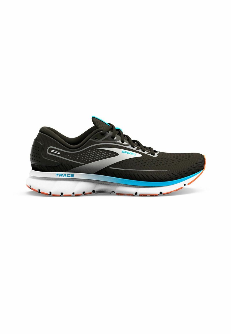 Brooks TRACE 2 - Katujuoksukengät - black hawaiian ocean orange/musta ...