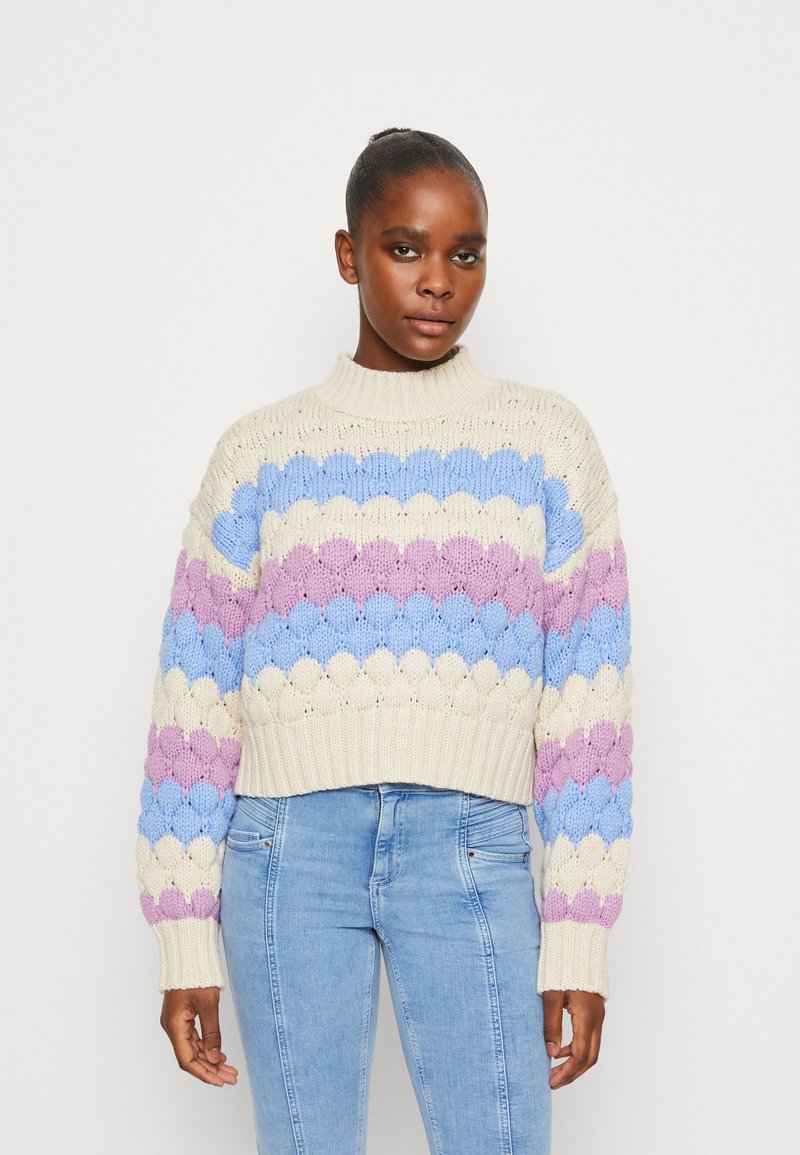 Monki Pullover - blue/bleu clair - ZALANDO.FR
