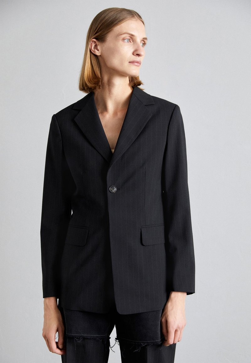 MM6 Maison Margiela Blazer - black/white/schwarz - Zalando.de