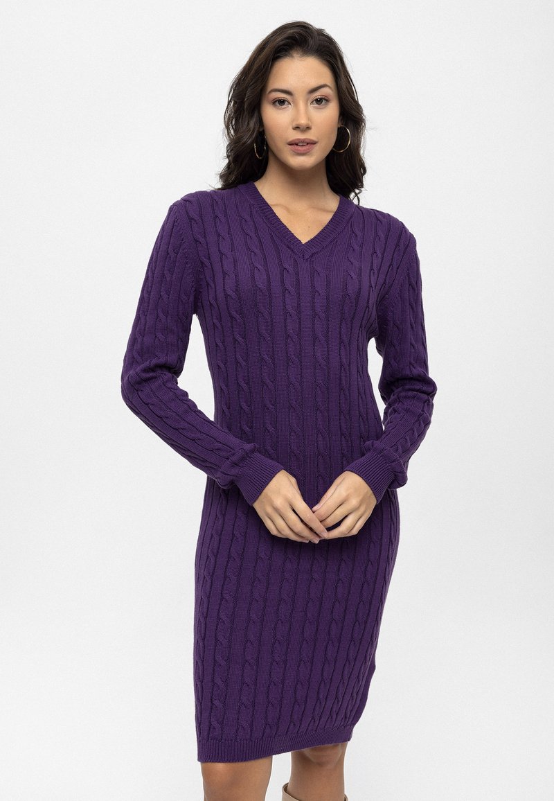 Felix Hardy CABLE - Robe fourreau - purple/violet foncé - ZALANDO.FR