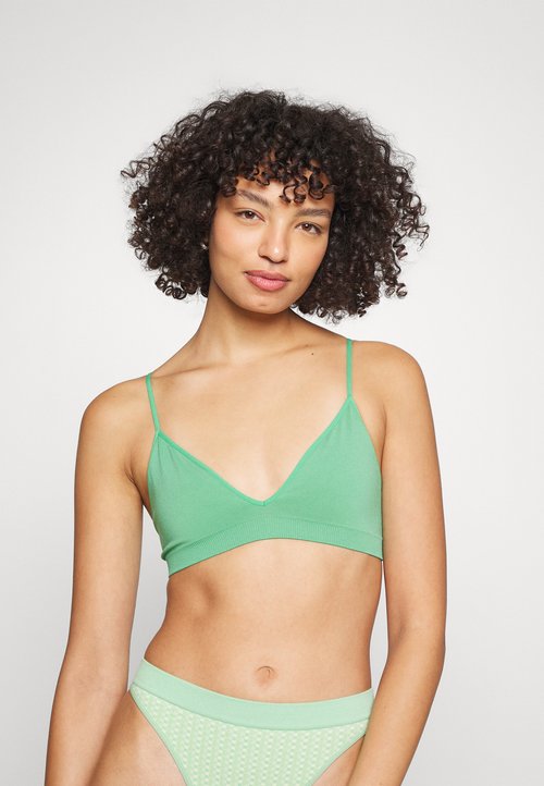 Weekday Gigi Lace Bralette 2 Pack Triangel Bh Red Light Blue