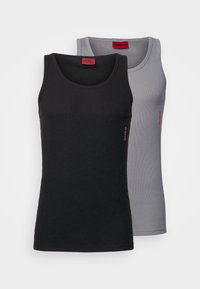 HUGO TANK TOP TWIN 2 PACK - Hemd - medium grey/black/zwart - Zalando.nl