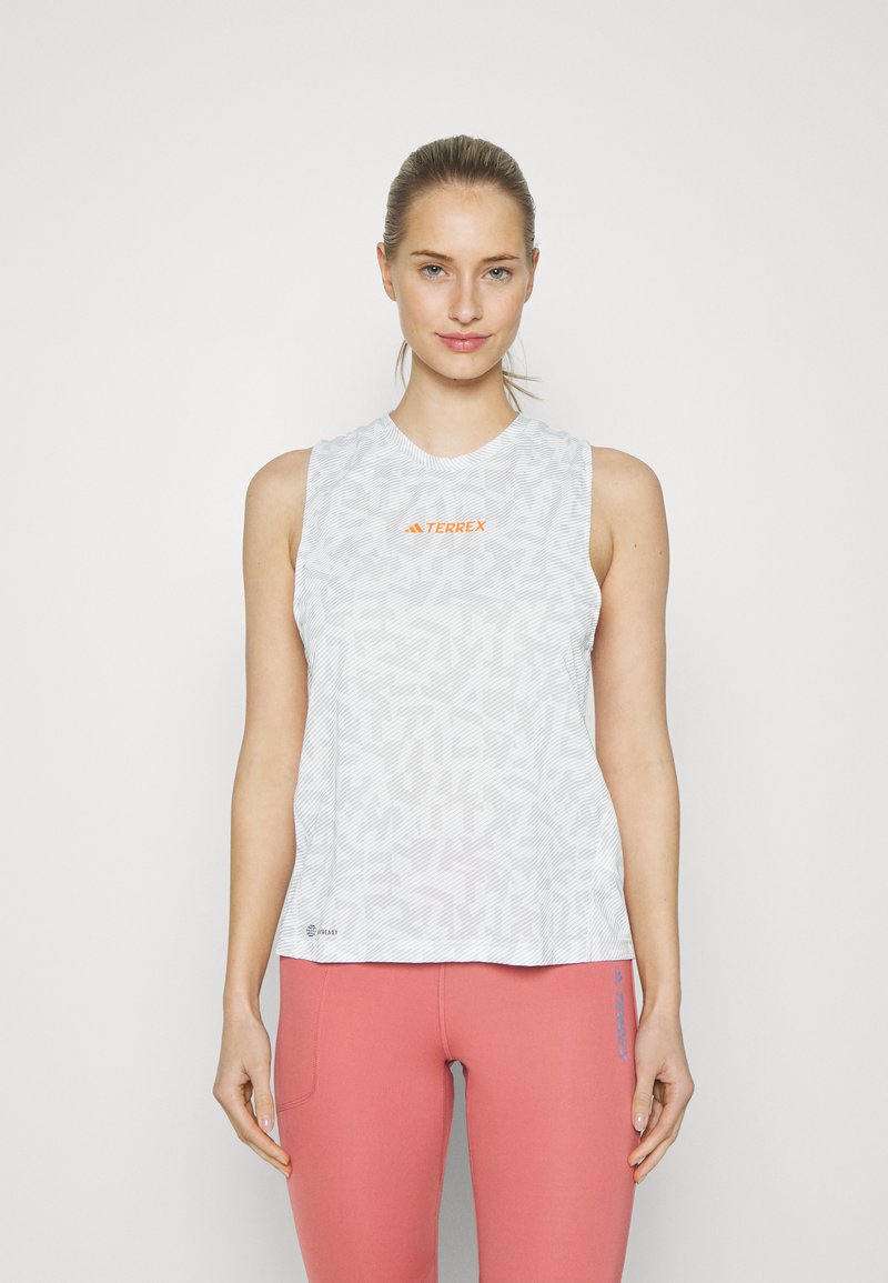 Adidas Performance Tank Top White Grey Two Blanco Zalando Es