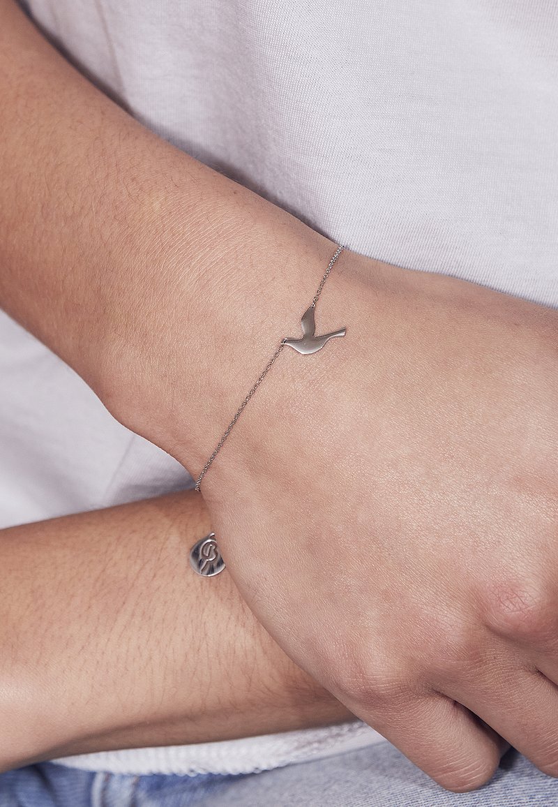 EDBLAD DOVE - Armband - steel/silberfarben - Zalando.de