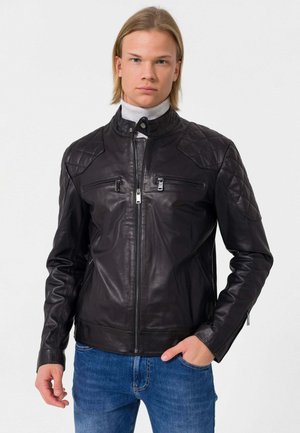 Urban 5884 JAXX - Lederjacke - black/schwarz - Zalando.de