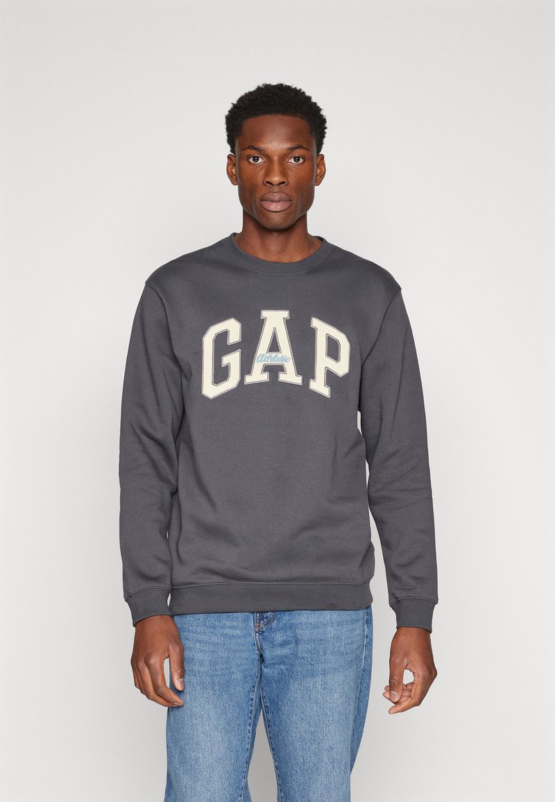 GAP CORE LOGO CREW - Sweatshirt - cast iron/schwarz meliert - Zalando.de