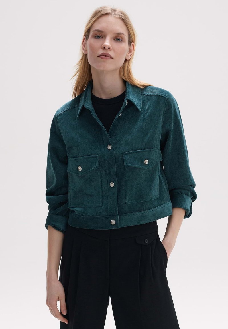 Opus HESANI - Leichte Jacke - deep teal/grün - Zalando.at Opus HESANI - Leichte Jacke - deep teal/grün - Zalando.at