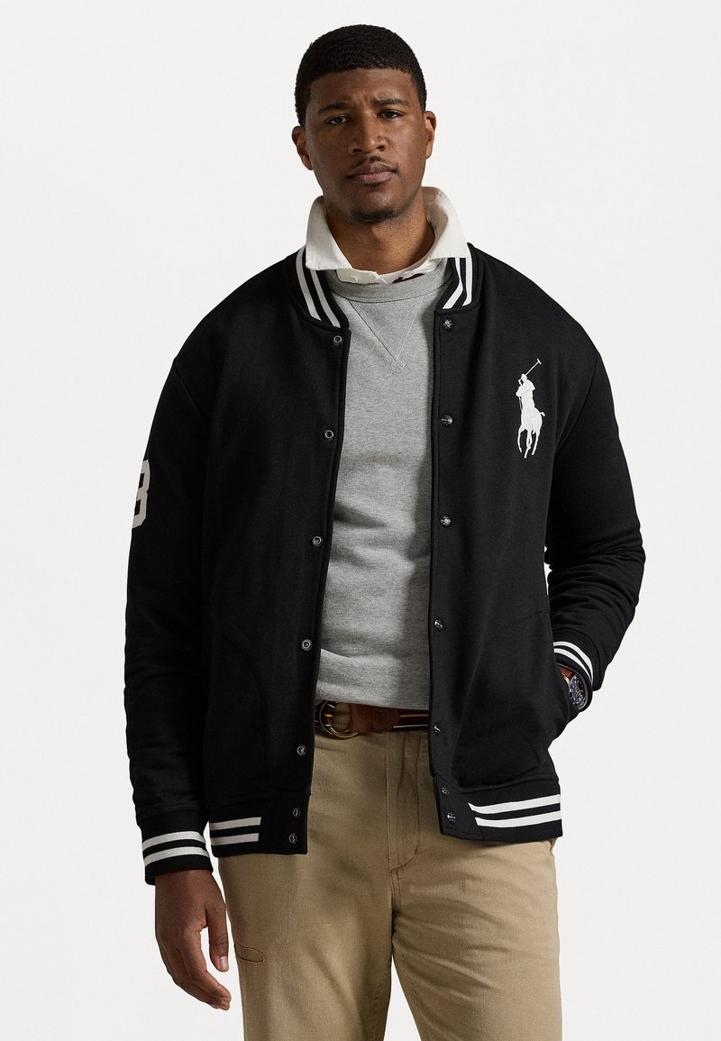 Polo Ralph Lauren Big & Tall BIG PONY FLEECE BASEBALL JACKET - Zip-up ...