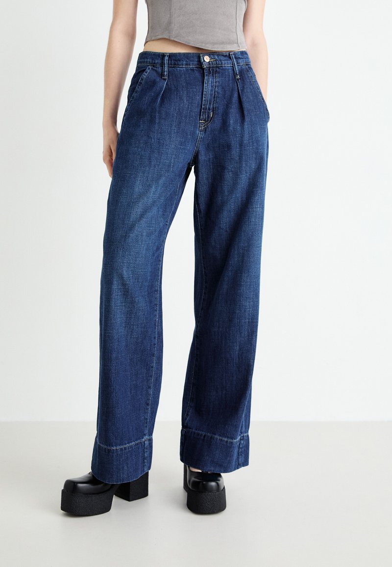 GAP WIDE LEG - Jeans Relaxed Fit - dark wash/schwarz - Zalando.de