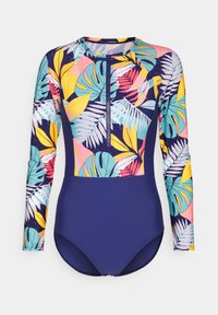 LASCANA SURFSUIT LAS ACTIV - Badedragt - navy/mango/mørkeblå - Zalando.dk