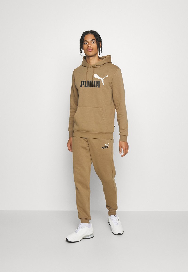 Puma BIG LOGO HOODIE - Sweatshirt - chocolate chip/brun - Zalando.no