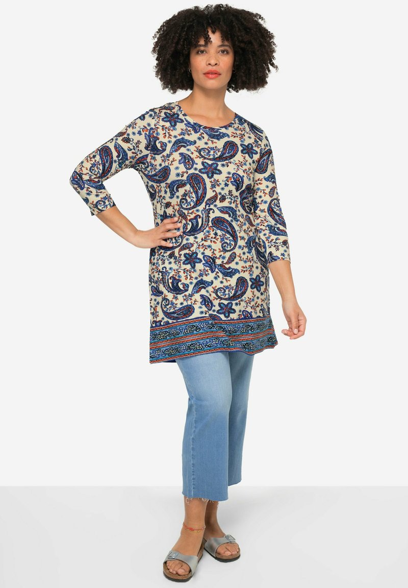Angel of Style A-LINIE PAISLEY-MUSTER RUNDHALS 3/4-ÄRMEL - Longsleeve ...
