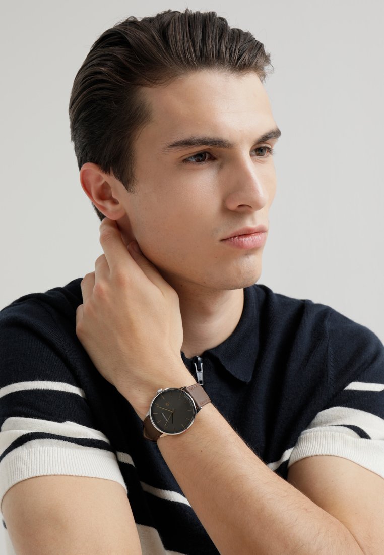 CHPO STOCKHOLM - Relógio - metal/silver-coloured/castanho - Zalando.pt