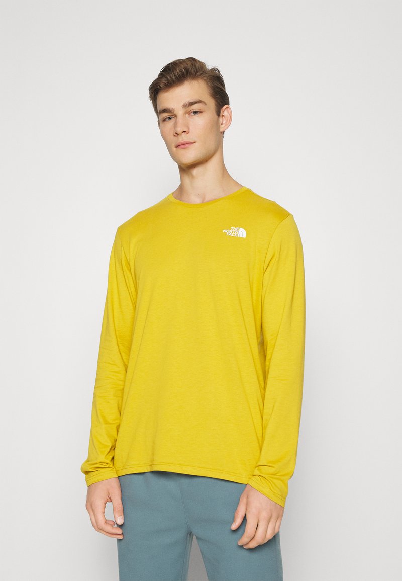 The North Face MENS EASY TEE - Long sleeved top - mineral gold/yellow ...