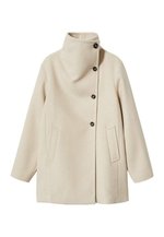 Mango BISCUIT - Krátký kabát - ecru/špinavě bílá - Zalando.cz