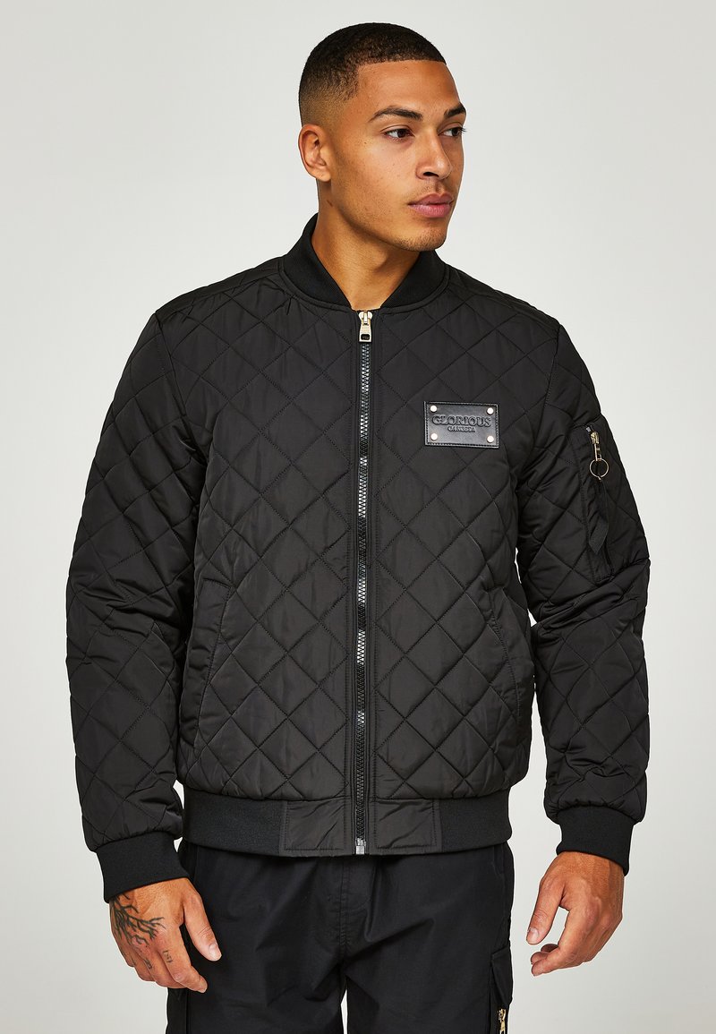 Glorious Gangsta MORITZIO QUILTED JACKET - Blouson Bomber - jet black ...
