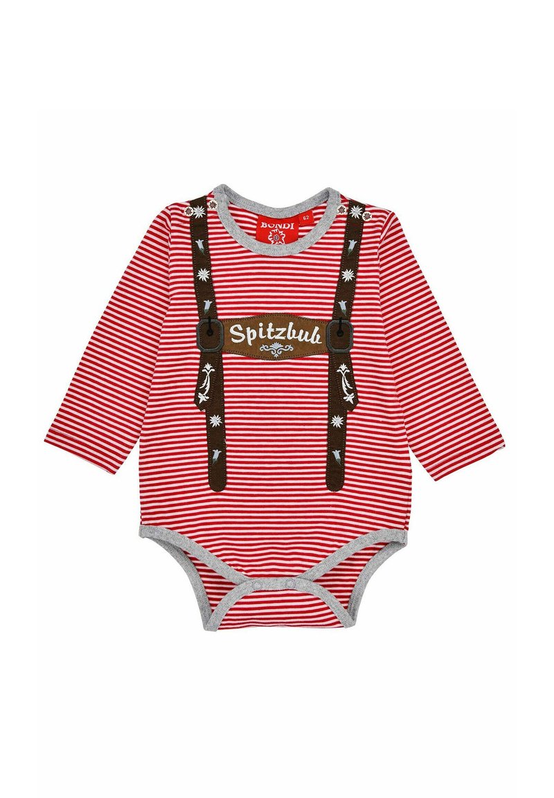 Alpenglück LANGARM GERINGELT SPITZBUB - Body - rot/red - Zalando