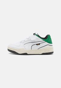 Puma SLIPSTREAM BBALL UNISEX - Baskets basses - white/archive green ...