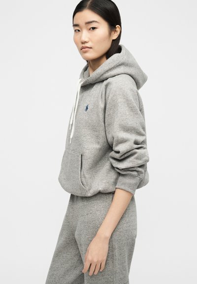 Polo Ralph Lauren SHRUNKEN FIT HOODIE - Huppari - dark vintage heather ...