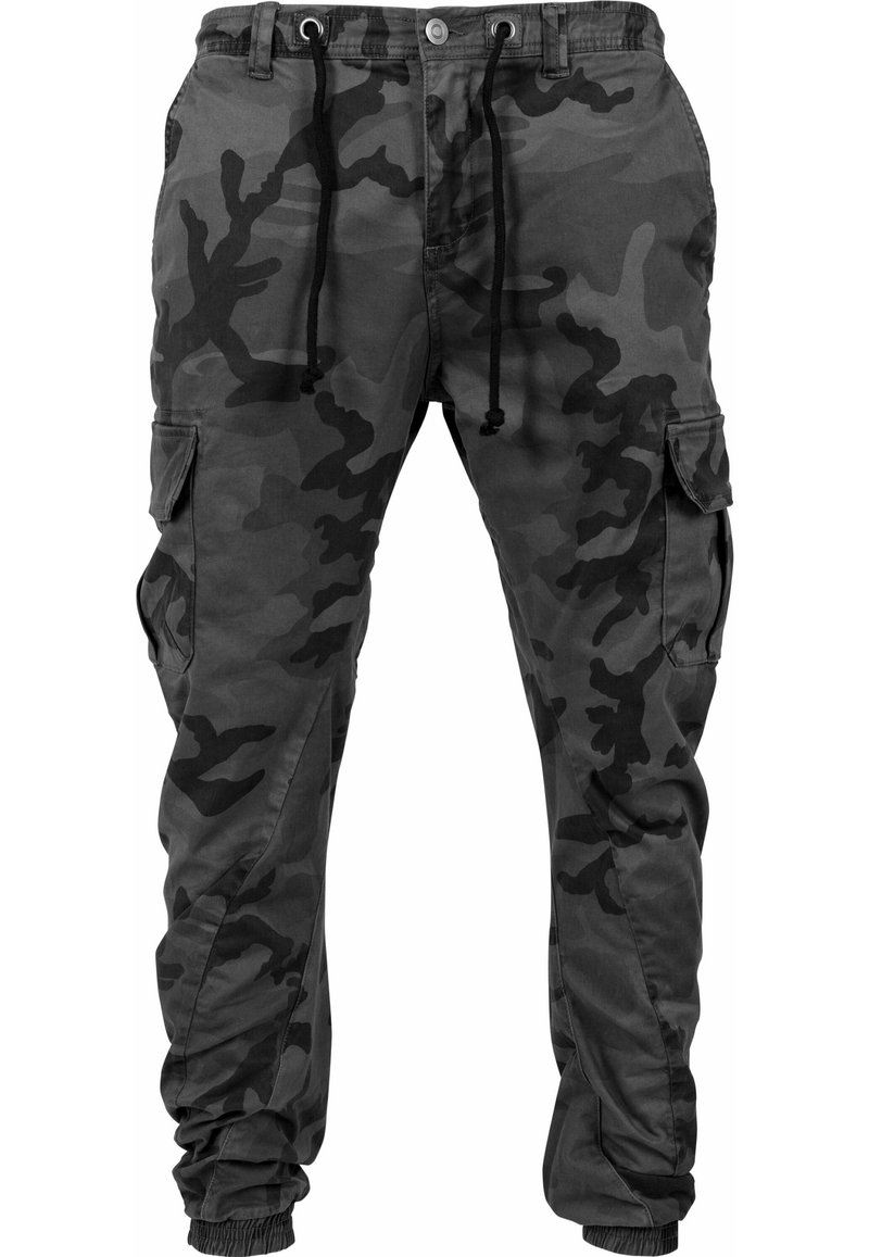Urban Classics CAMO JOGGING - Cargohose - grey camouflage/grau - Zalando