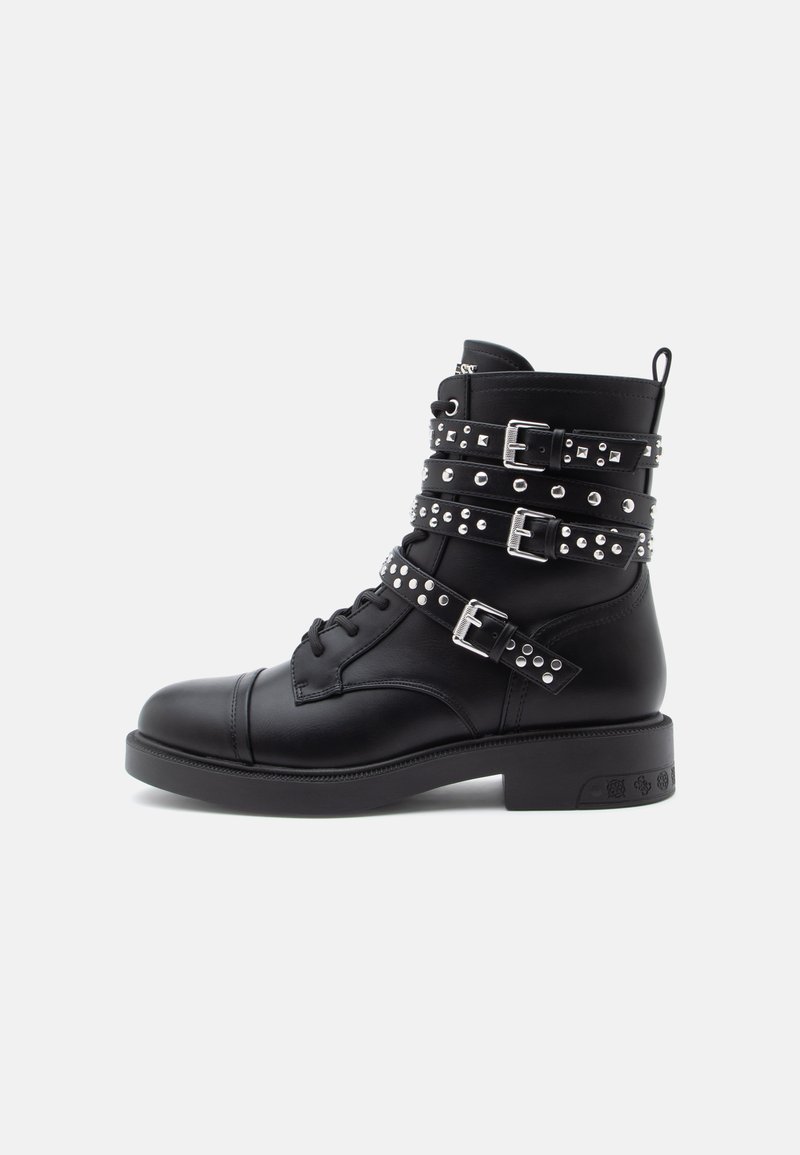 Guess FYNAL - Bottines de cowboy / motard - black/noir - ZALANDO.FR