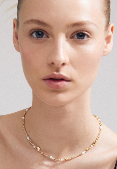 KUZZOI STRUCTURED PLATE - Collier - gold-coloured/doré - ZALANDO.FR