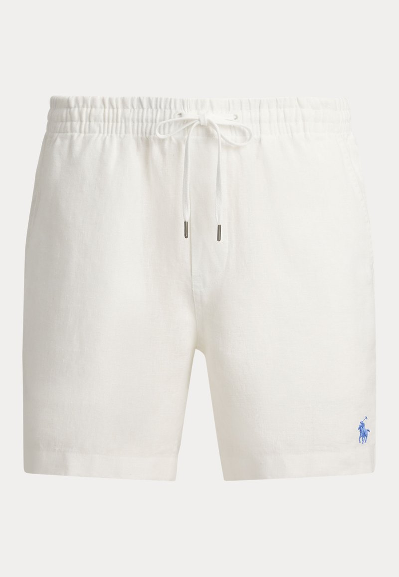 Polo Ralph Lauren 6-INCH POLO PREPSTER LINEN SHORT - Shorts - white ...