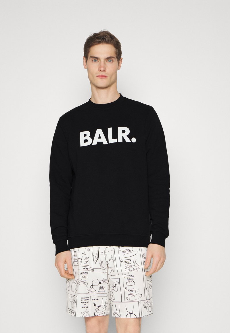 BALR. BRAND STRAIGHT CREWNECK - Sweatshirt - black - Zalando