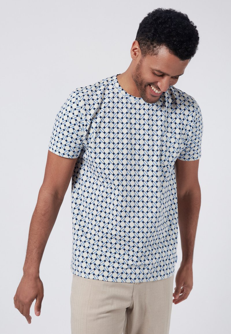 4funkyflavours ONE TO ONE - GRAPHIC PATTERN - T-shirt con stampa - offwhite/bianco - Zalando.it