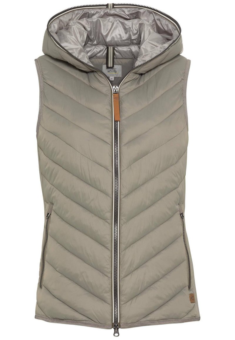 camel active MIT KAPUZE - Waistcoat - sage/sand - Zalando