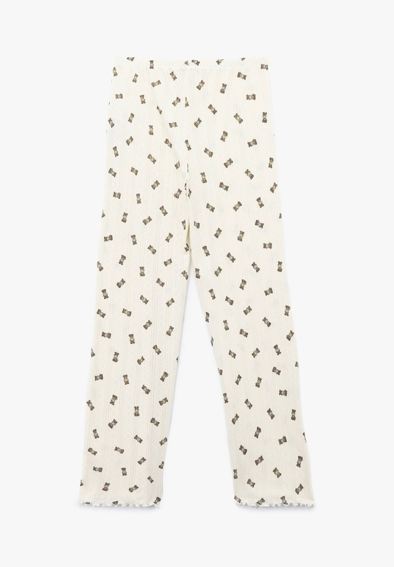 Koton TEDDY BEAR PRINTED - Nachtwäsche Hose - white/offwhite - Zalando