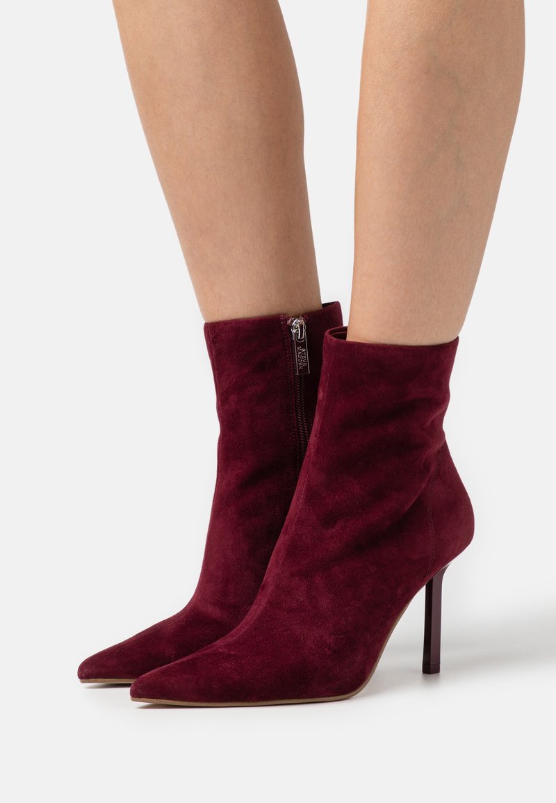 Steve Madden IYANNA - Bottines à talons hauts - cranberry/rouge ...
