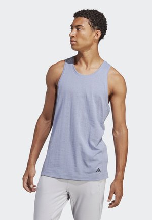 adidas Performance WORKOUT STRINGER - Top - legend ink/black/blau ...